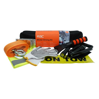 RAC Winter Driving Kit - Includes Ice Scraper, Tow Rope, Gloves, Torch ...