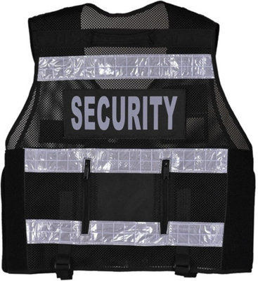 RAC3 High-Vis Security Vest, Reflective Strips, Body Camera Mount ...