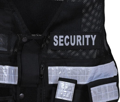 RAC3 High-Vis Security Vest, Reflective Strips, Body Camera Mount ...