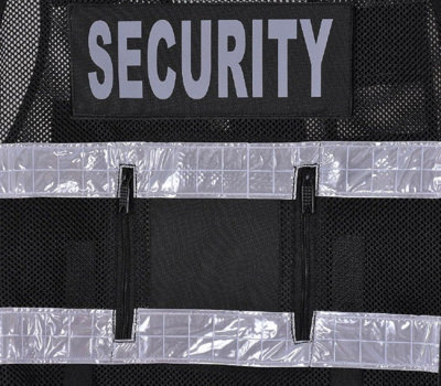 RAC3 High-Vis Security Vest, Reflective Strips, Body Camera Mount ...
