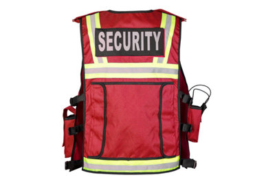 RAC3 High-Vis Security Vest, Reflective Strips, Body Camera Mounts ...