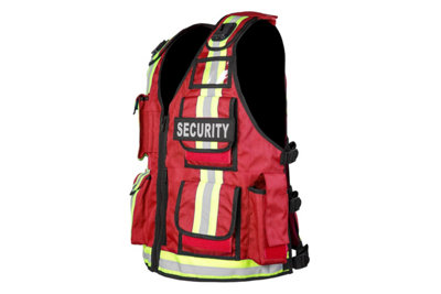 RAC3 High-Vis Security Vest, Reflective Strips, Body Camera Mounts ...