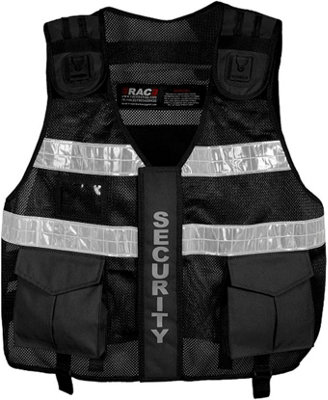 RAC3 High Visibility Security Vest - Multi-Pocket, Body Camera Mount ...