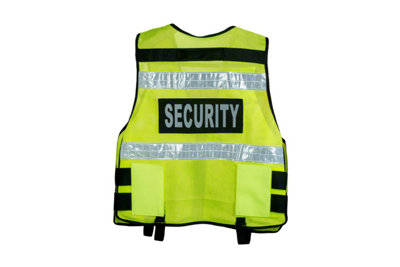 RAC3 High Visibility Security Vest - Multi-Pocket, Body Camera Mount ...