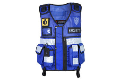 RAC3 High-Visibility Security Vest with Reflective Strips, Body Camera ...