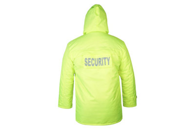RAC3 Security Parka Jacket with Hood for Men, Water-Resistant ...
