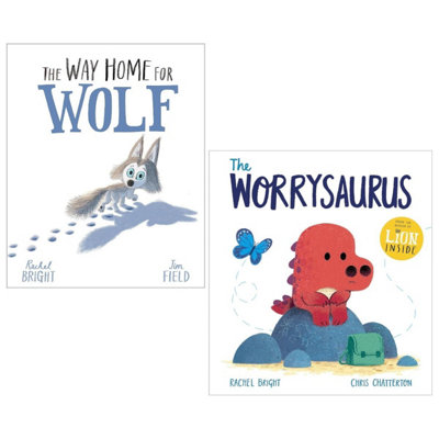 Rachel Bright Collection 2 Books Set (The Worrysaurus & The Way Home ...