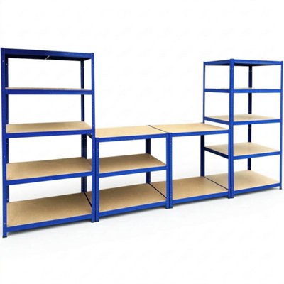 Racking Monkey 180x90x60cm 3 Bay Garage Shelving Units 200kg UDL Per ...