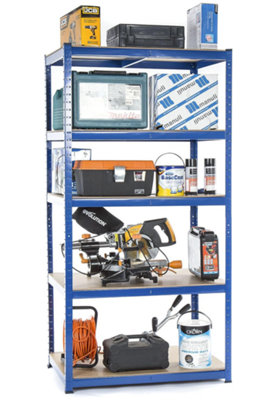 Racking Solutions Heavy Duty Garage Corner shelving kit, 1 Corner unit ...