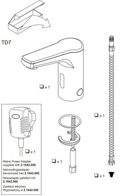 Rada MD7 Basin Mixer Mono Mixer Tap Infrared Sensor Activated Automatic ...
