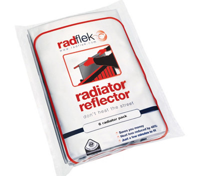 Radflek Radiator Reflector Panels - 3 Sheets, Foil - Energy & Heat ...