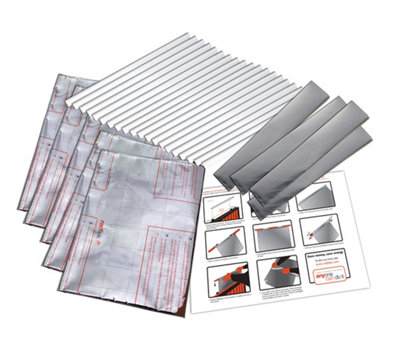 Radflek Radiator Reflector Panels - 5 Sheets, Foil - Energy & Heat ...