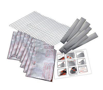 Radflek Radiator Reflector Panels - 8 Sheets, Foil - Energy & Heat ...