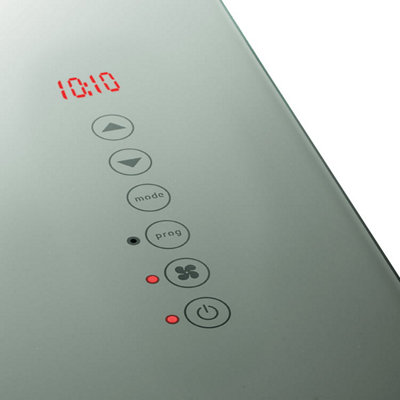 Radialight Deva Glass Electric Bathroom Fan Heater With Towel Bars ...