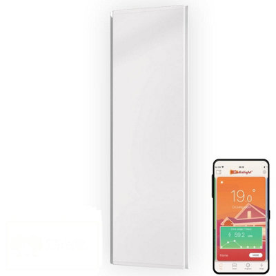 Radialight Icon Wifi Vertical Electric Panel Heater, Wall Mounted ...