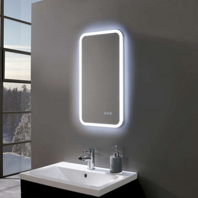 Radiance Ultra Slim Portrait LED Illuminated Mirror 400 x 700mm | DIY ...