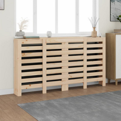 Radiator Cover 210x21x85 cm Solid Wood Pine | DIY at B&Q