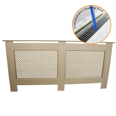 Radiator Cover MDF Unfinished 1720mm | DIY at B&Q