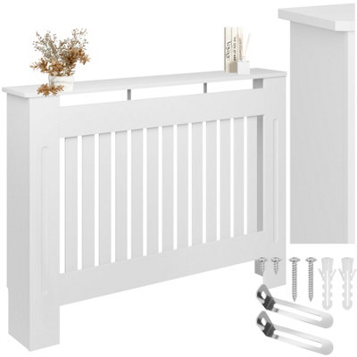 Radiator Cover Vila - with shelf, louvre design, optimal air ...