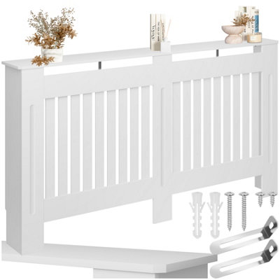 Radiator Cover Vila - with shelf, louvre design, optimal air ...