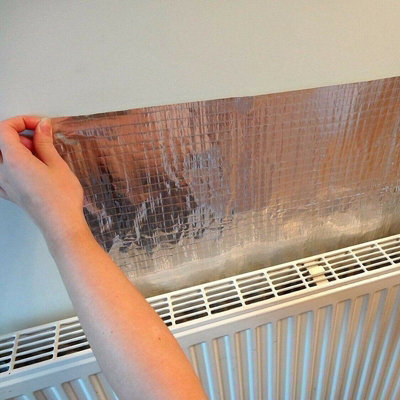 Radiator Heat Reflective Insulation Energy Saving Thermal Foam Backed ...