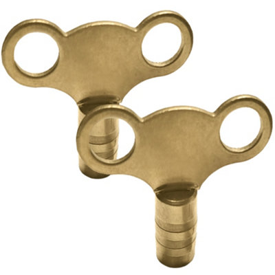 Radiator Key for Bleeding and Venting Radiators 5mm Heavy Duty Brass ...