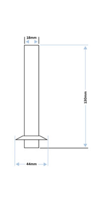 Radiator Pipe Covers in Satin Brushed Nickel Finish, 18mm x 130mm Solid ...