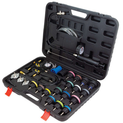 Radiator Pressure & Cooling Tester 24 Pc Welzh Werkzeug Tester Commercial