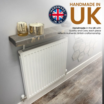 Radiator Shelf NO Drill, Rustic Slim Narrow Hallway (Driftwood, 80cm)