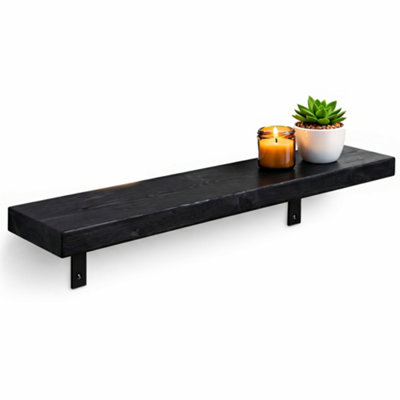 Radiator Shelf Wall Mounted Solid Wood, Narrow Radiator Cover 15cm Deep ...