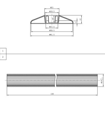RadiLux 130mm Chrome Radiator Pipe Covers & Collars Rad Pipes Trim ...