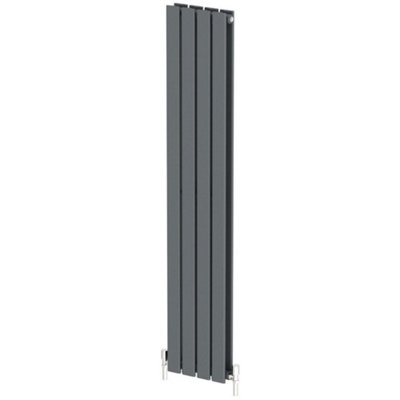 RadiLux Anthracite Designer Radiator Vertical Flat Panel Double Panel ...