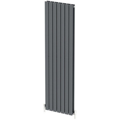 RadiLux Anthracite Designer Radiator Vertical Flat Panel Double Panel ...