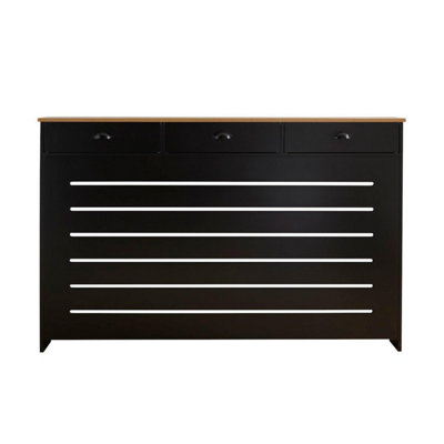 RadiLux Black Radiator Cover Cabinet Traditional Modern MDF Wood ...