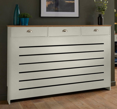 RadiLux Cream Radiator Cover Cabinet Traditional Modern MDF Wood ...