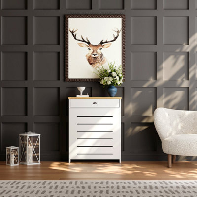 RadiLux Cream Radiator Cover Cabinet Traditional Modern MDF Wood ...