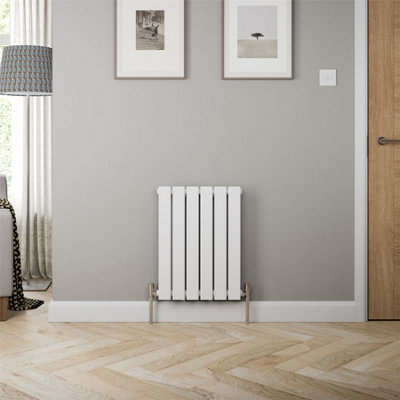 RadiLux Designer Radiator Horizontal Single Flat Panel Rad White 600x456mm