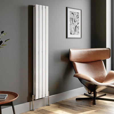 RadiLux Designer Radiator Vertical White Flat Panel Rads Double Panel ...