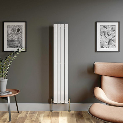RadiLux Designer Radiator Vertical White Flat Panel Rads Single Panel ...