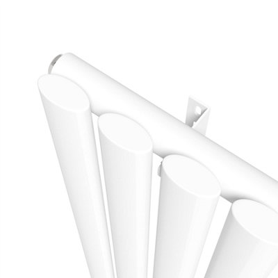 RadiLux Designer Radiator Vertical White Oval Column Rads Single Panel ...