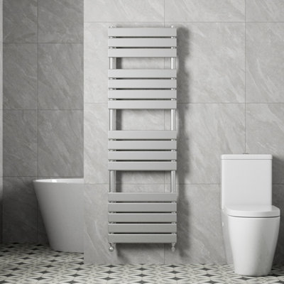 RadiLux Flat Panel Heated Towel Rail Chrome - 1600 x 500mm