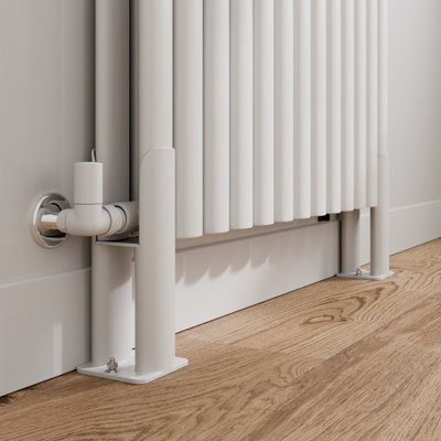 RadiLux Floor Mounted Feet Leg Supports for Double Bar Horizontal Oval ...