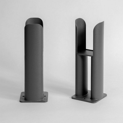 RadiLux Radiator Leg Supports for Horizontal Oval Double Bar Anthracite ...