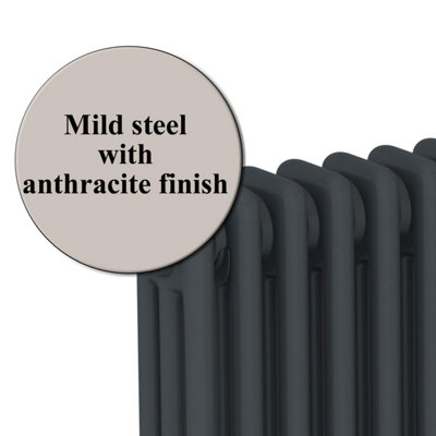 RadiLux Traditional Colosseum Vertical Triple Bar Column Radiator ...