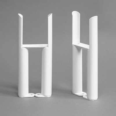 RadiLux Traditional Style Radiator Leg Supports Triple Bar Vertical Rad ...