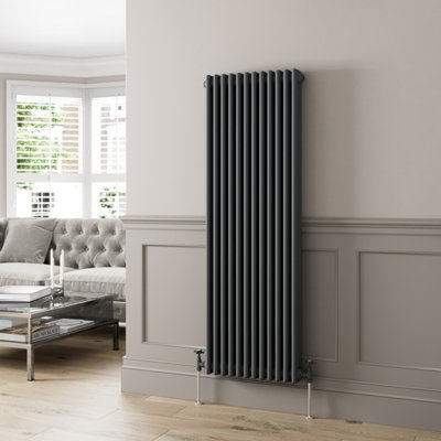 RadiLux Traditional Vertical Colosseum Triple Bar Column Radiator ...