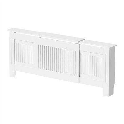 RadiLux White Radiator Cover Wall Rad Cabinet Adjustable MDF Wood ...