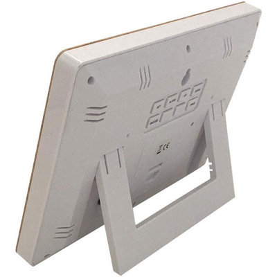 Radio Controlled LCD Wall Mountable and Desk Clock ( Bamboo Wood Panel )
