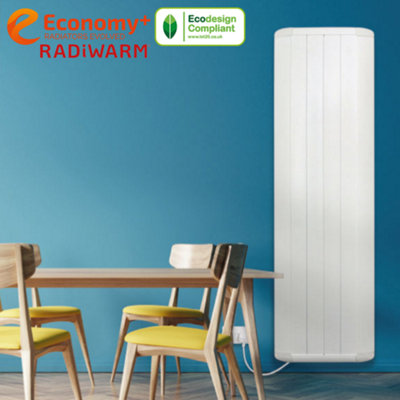 Radiwarm Economy+ Electric Radiator Wall Mounted 486x1700x73mm: White ...