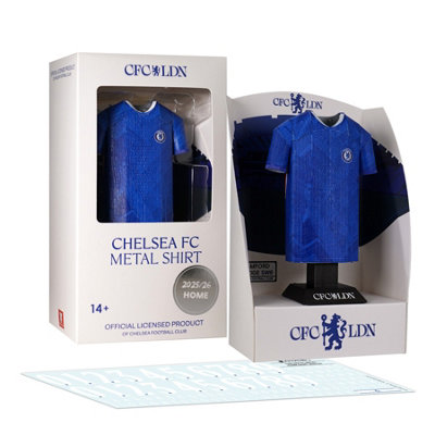 RadStuff Alloy Metal Football Shirt - Chelsea FC Home Kit 2025/26